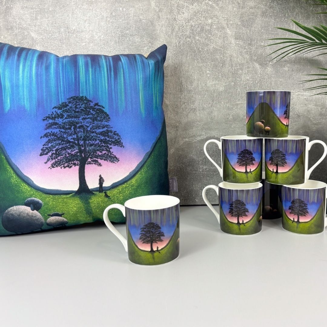 Sycamore Gap Fine Bone China Mug by Lucy Pittaway