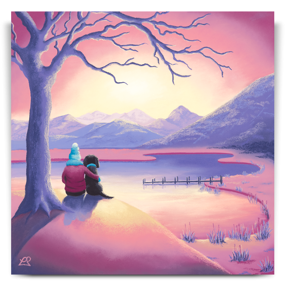 A Dog's Best Friend l Artwork Prints & Canvases By Lucy Pittaway